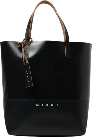 Marni Homme, Sacs, Noir, Taille: ONE Size Shopper Tote Bag