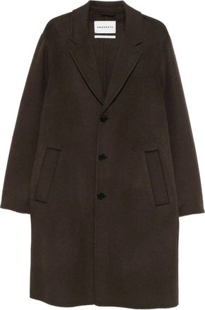 Amaranto Einreihiger Mantel - Braun