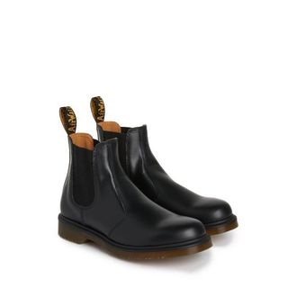 Dr. Martens Lederstiefeletten in Schwarz