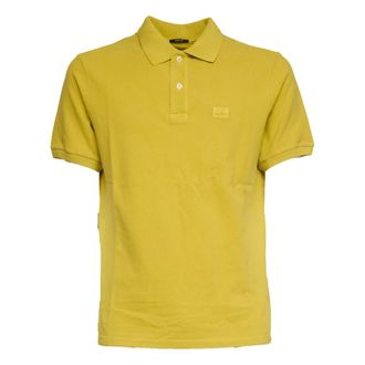 C.P. Company 24/1 Piquet Pigmentgef&auml;rbtes Kurzarm-Polohemd - - Tops - Herren - Gelb - L