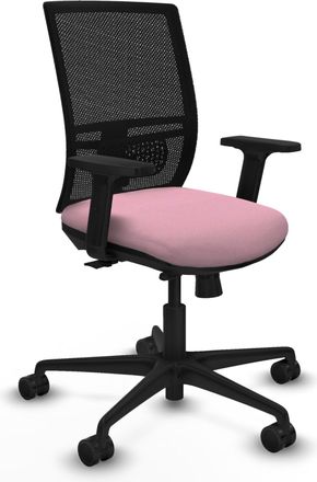 Piqueras y Crespo Yunquera Schreibtischstuhl mit 2D-Armen, h&ouml;henverstellbare Lendenwirbelst&uuml;tze, ausgestattet mit Syncro/Traslack und Schneidschaum, mit Rollen von 65 m