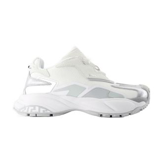 Versace Mens Leather Low-Top Sneaker White Calfskin