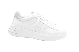 Hogan Low-Top Sneaker - Laced White Flat Shoes - Gr. 39 (EU) - in Wei&szlig; - f&uuml;r Damen