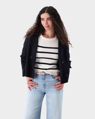 van Laack Cabanmantel aus Boucl&eacute;-Strick