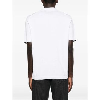 HUGO BOSS Knitted Cotton Polo Shirt - White