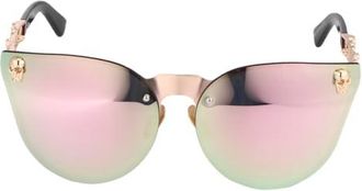 Frcolor Lunettes de Soleil Unisexe Métal avec Motif Tête de Mort Protection Uv Design Rétro et Léger pour Fêtes et Usage Quotidien
