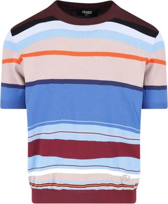 Fendi Striped Cotton Sweater