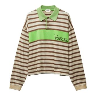 Versace Polo - - Tops - Herren - Beige - L