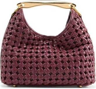 Elleme Sac &agrave; main Small Boomerang en cuir tress&eacute;