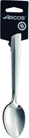 Arcos Serie Toscana - Dessertl&ouml;ffel Set (3 l&ouml;ffel) - Monoblock aus einem St&uuml;ck Edelstahl 18/10 und 180 mm Farbe Silber