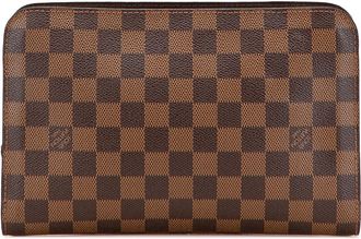Louis Vuitton Clutches - Damier Ebene Saint Louis Pochette - Gr. unisize - in Braun - f&uuml;r Damen