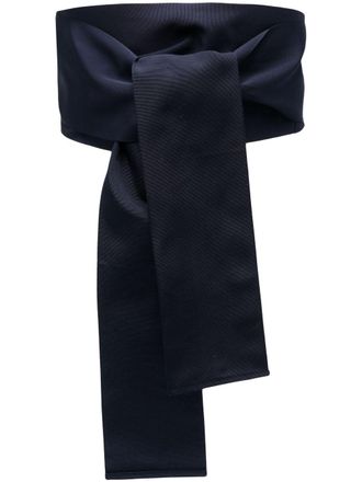 Sara Roka ceinture &agrave; design nou&eacute; - Bleu
