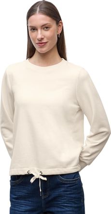 Street One Damen 3015691 Rundhals Sweatshirt, Soft Beige, 40