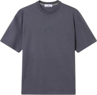 Stone Island Homme, Tops, Bleu, Taille: M T-Shirt Stone E26