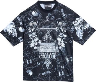 Versace Jeans Couture Homme, Tops, Noir, Taille: M Cabinet De Curiosit&eacute; T-Shirt Coupe D&eacute;contract&eacute;e