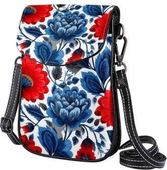 Generic Petit sac à bandoulière en cuir pour femme, imprimé libellule, sac à bandoulière décontracté avec sangle réglable, pour le shopping, la randonnée, un 