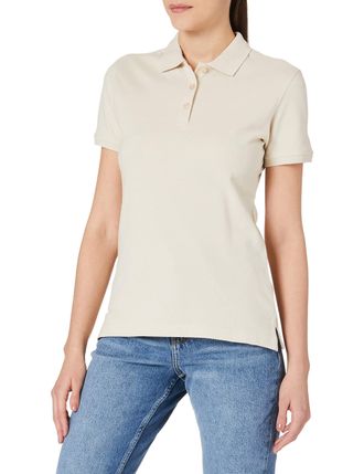 Clique CliQue Damen Regular Fit Poloshirt,Beige (Light Khaki), 34 EU (Herstellergr&ouml;&szlig;e:X-Small)