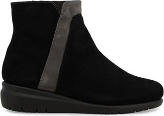 Melluso Bottines femme en daim noir et gris k55236z, Noir, 39 EU