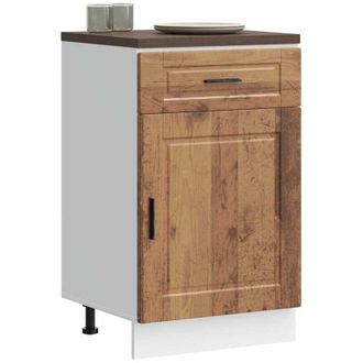 vidaXL Küchenunterschrank Porto Altholz-Optik Holzwerkstoff - Vidaxl