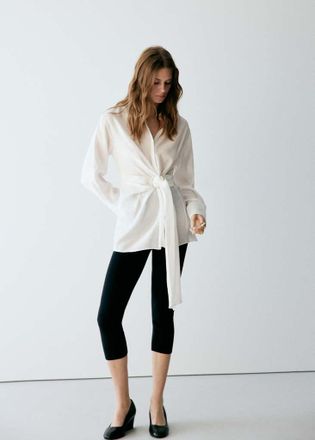 Mango SHIRT BEA &eacute;cru - Femme - XS - MANGO
