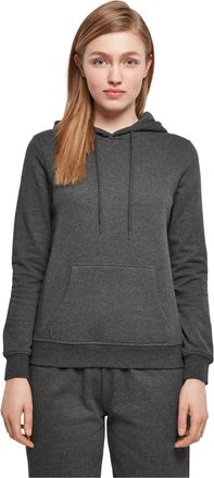 Build Your Brand Ladies Basic Hoody Charcoal XXL
