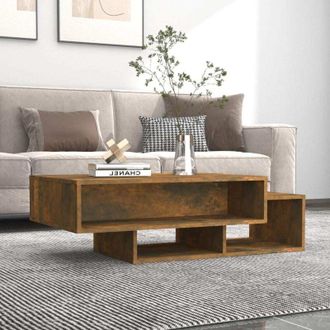 vidaXL Table basse Ch&ecirc;ne fum&eacute; 105x55x32 cm Bois ding&eacute;nierie