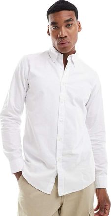 Boss Orange by Hugo Boss Rickert - Langärmliges Oxford-Hemd in Weiß