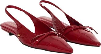 Anine Bing Femme, Chaussures, Rouge, Taille: 36 EU Zoey Slingback Ballerina