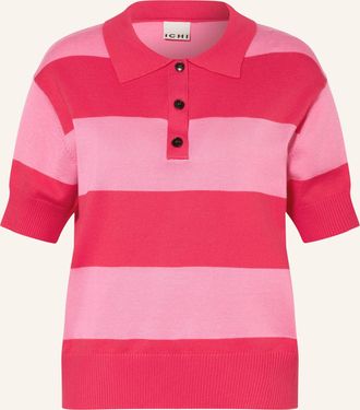 Ichi Strick-Poloshirt Ihluls pink