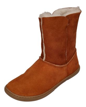 Koel Damen - Lammwolle Barefoot Stiefel Freya- Cognac, Gr&ouml;&szlig;e:38 EU