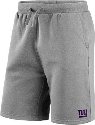 Fanatics Short de survêtement NFL New York Giants avec logo primaire, couleur gris, gris, XL