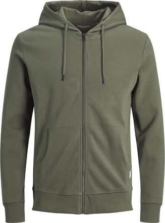 Jack & Jones Herren Jjebasic Zip Hood Noos Cardigan Sweater, Dusty Olive, 3XL EU