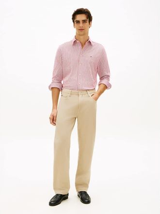 Tommy Hilfiger Dover - Jeans in verwaschenem Beige mit geradem, normalem Schnitt-Braun