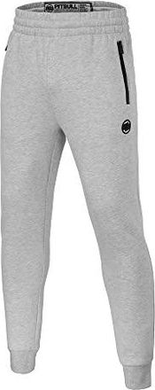 Pitbull Jogging Homme Hatton, Pantalon Survetement Homme, Pantalons de Sport Coupe Régulière, Pantalon Sport Longueur, Sweatpants Training avec Poches Zippées