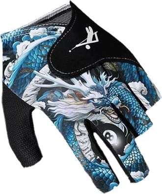 Generico Poolhandschuhe ohne Finger, linke Hand, elastischer Pool-Handschuh f&uuml;r die linke Hand, rutschfeste Pool-Zubeh&ouml;rhandschuhe f&uuml;r Onkel