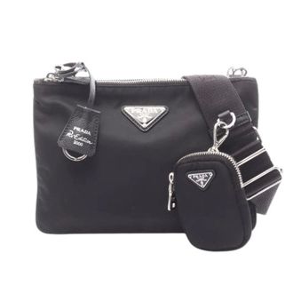 Prada Sac &agrave; bandouli&egrave;re Pre-owned Re-Edition 2000 en nylon et cuir Saffiano - Femme - Pre-owned - Noir - Taille: ONE Size