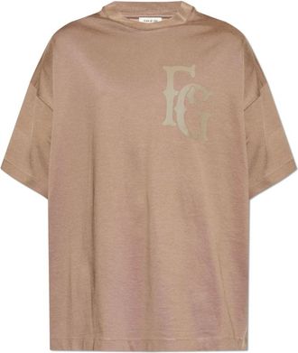 Fear of God Homme, Tops, Brun, Taille: L Cotton Rayon 43 Short Sleeve Tee