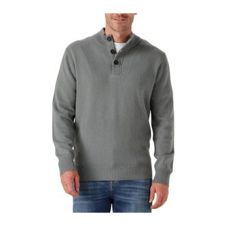 Stefano Lauran Gr&uuml;ner Half Zip Pullover f&uuml;r M&auml;nner - - Knitwear - Herren - Gr&uuml;n - S