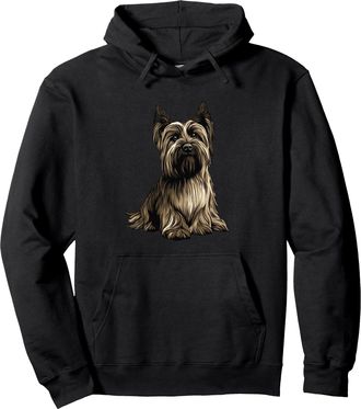 Whyitsme Design Skye Terrier Hund Illustration Pullover Hoodie