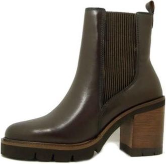 Raquel Perez Bottines Femme en Cuir Marron, Talon Haut et Plateau, 23043, marron, 39 EU