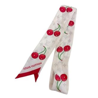 Louis Vuitton Pre-owned Vintage Silk Scarf - Femme - Pre-owned - Blanc - Taille: ONE Size
