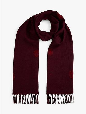 Tommy Hilfiger &Eacute;charpe en jacquard avec cachemire &agrave; blason TH