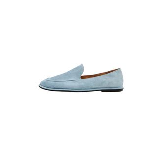 Cesare Gaspari Femme, Chaussures, Bleu, Taille: 38 EU Soft Step Suede Mocassins