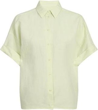 HUGO BOSS Chemise Bisenas &agrave; manches courtes en lin m&eacute;lang&eacute;