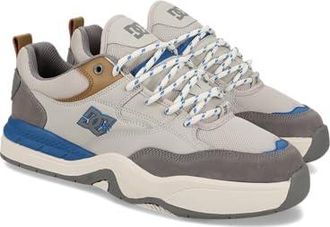 DC Chaussures de skate Ascend pour homme, Gris/marron clair/bleu, 36.5 EU