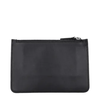 Courr&egrave;ges Leather Coin Purse - Black