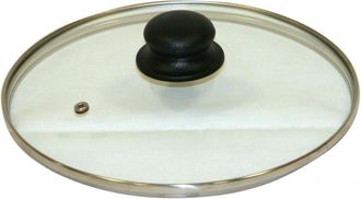 Testrut Testrut Glasdeckel 14 cm mit Edelstahlrand