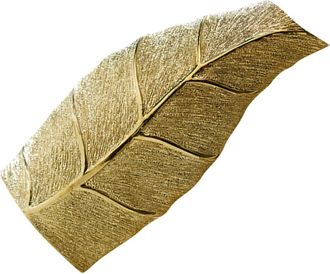 SOLUSTRE Nordische Keramikvase Blattförmig Goldfarbene Blumenvase Tischdeko Wohnzimmer Dekorative Kunsthandwerk Vase Für Zuhause Und Büro Großer Keramikblumenv