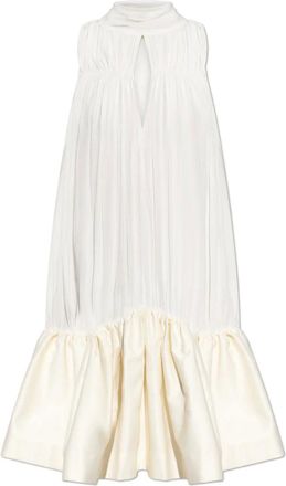 Rotate Rotate Birger Christensen, Femme, Robes, Blanc, Taille: 36 FR Robe Courte avec Drap&eacute;