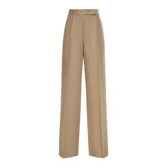 Max Mara Mxsbig Leinenhose - - Trousers - Damen - Braun - S